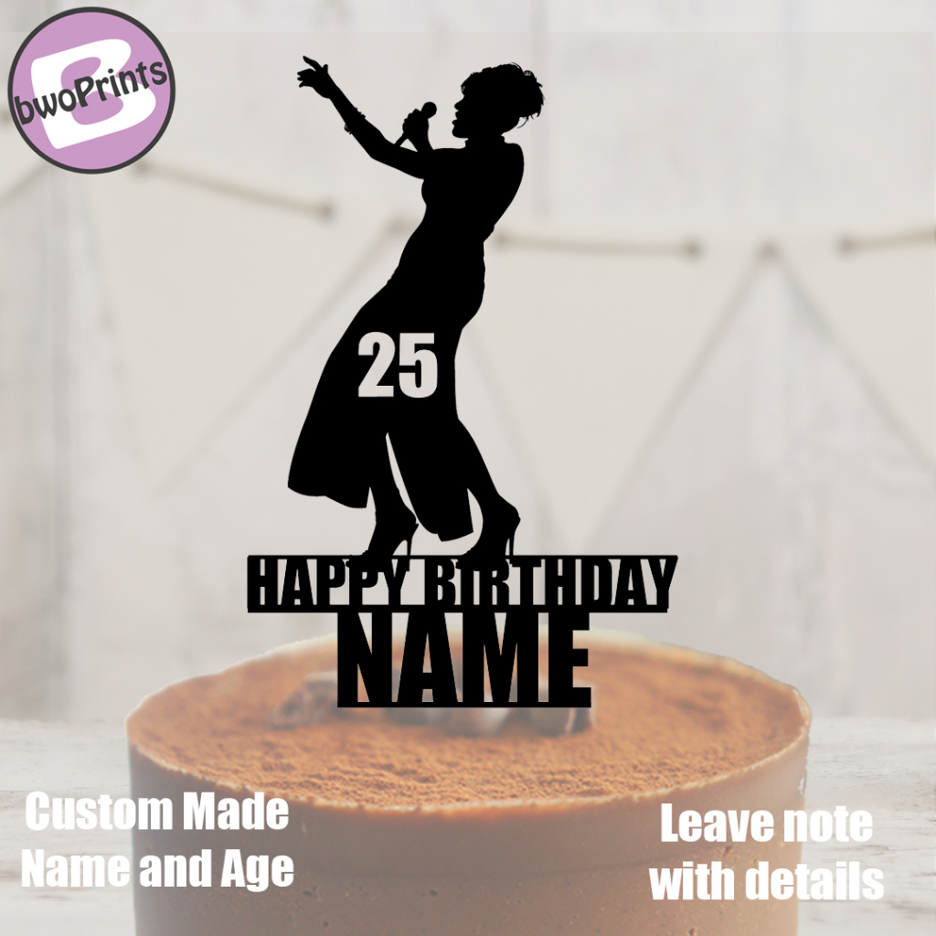 SG Seller Singer Musician Music Cake Topper Birthday Cupcake Toppers ...