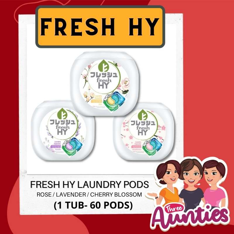 Fresh HY 4in1 Laundry Capsules 60 Pods per Tub | Shopee Singapore