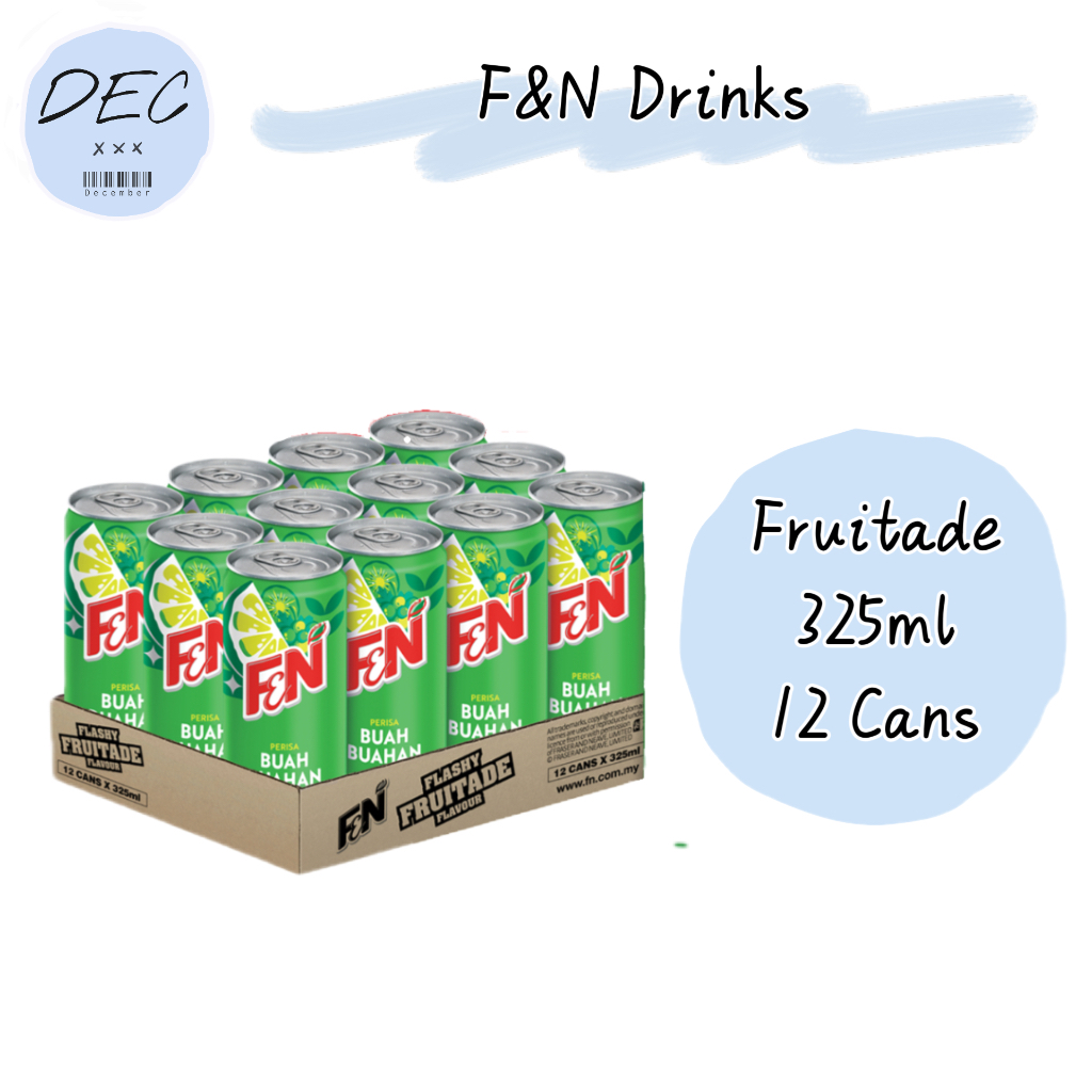 F&N Soft Drinks Grape/IceCreamSoda/Zapple/Fruitade/Strawberry/Orange ...