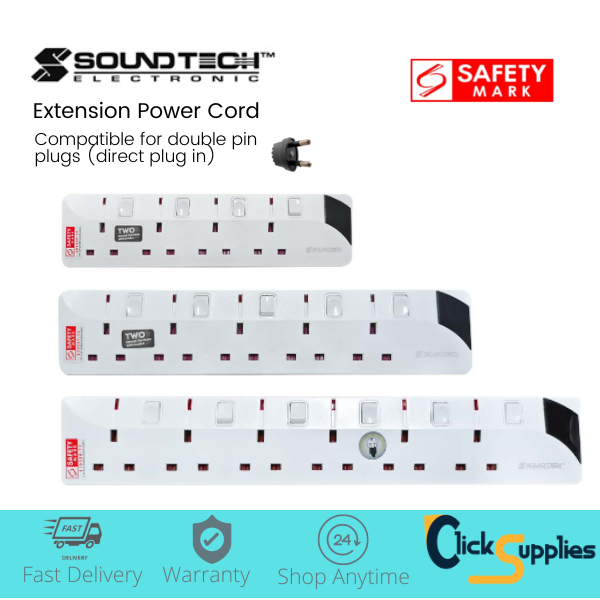 Power Cord 2 meters / 3 meters With Singapore Safety Mark Compatible ...