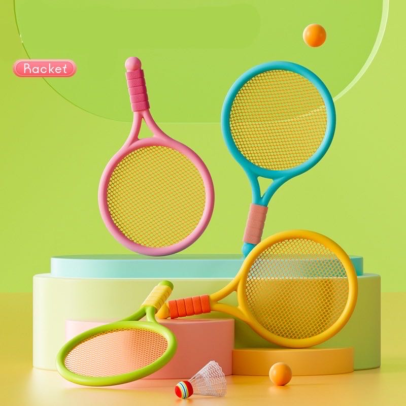 [SG] Kids Badminton Tennis Racket Ball Set for Beach Outdoor Indoor ...