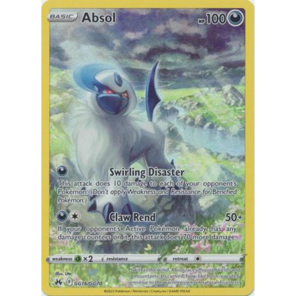 English Pokemon Absol - GG16/GG70 /Drapion V - GG49/GG70 - Holo Rare Crown Zenith | Shopee Singapore