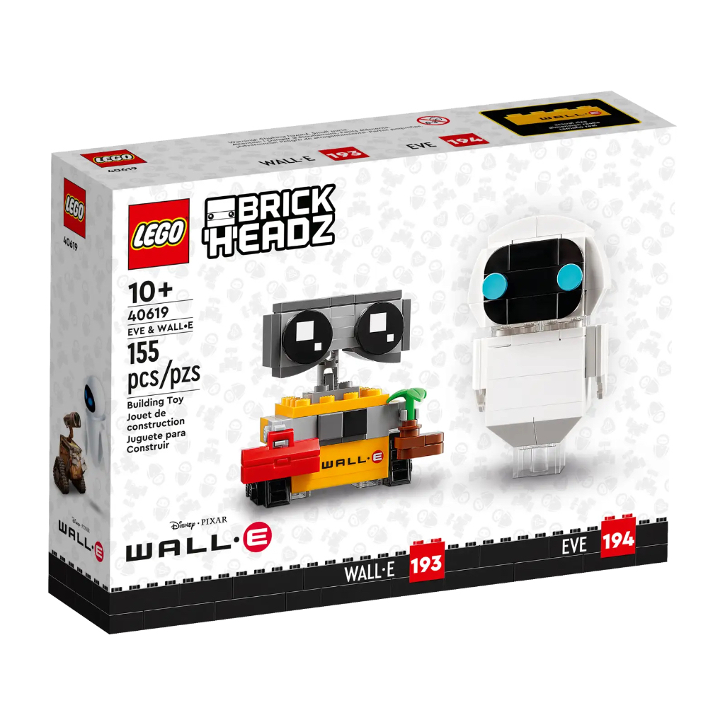 [Brick Lab] LEGO BrickHeadz 40619 Eve & Wall-e | Shopee Singapore