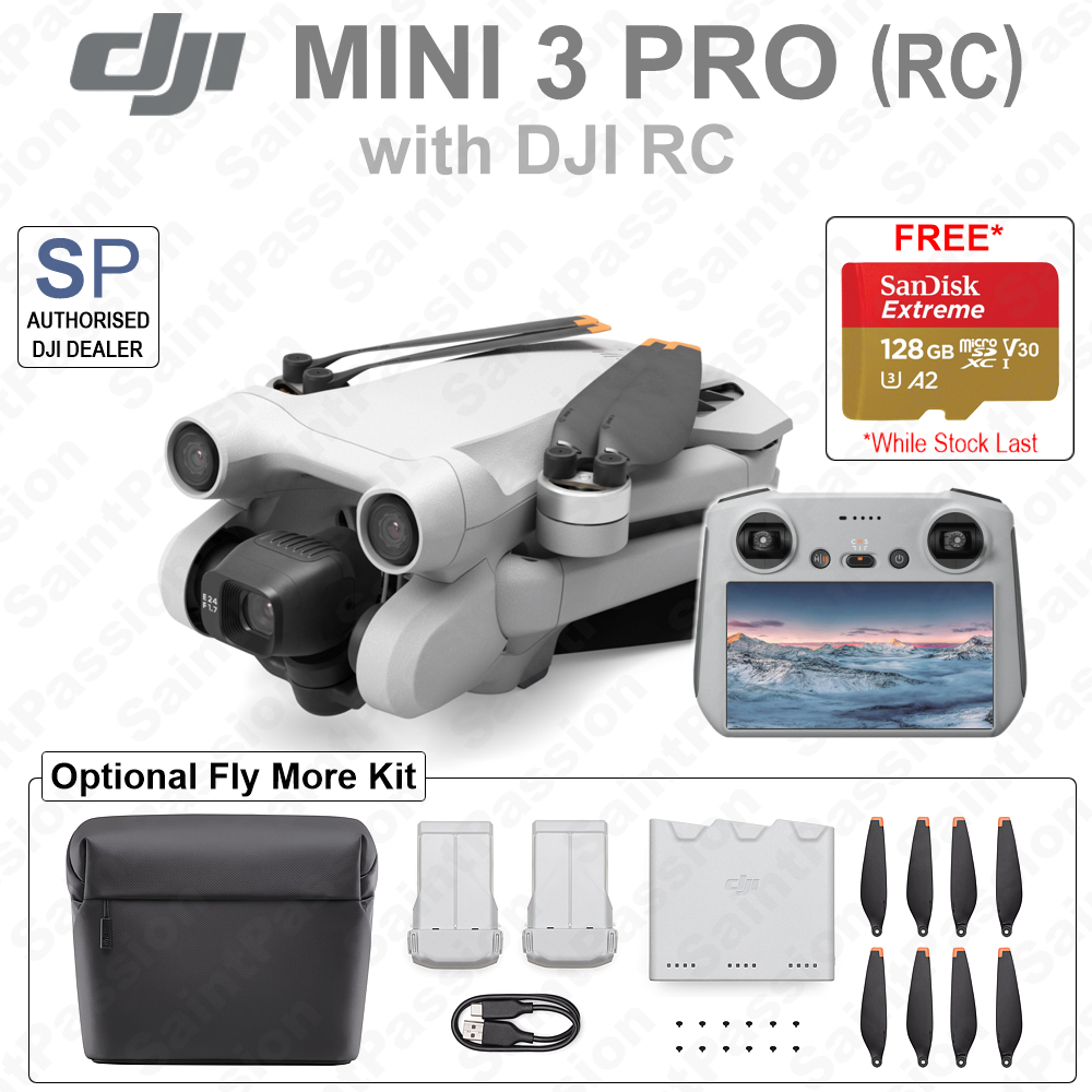 DJI Mini 3 Pro (RC), 4K 3-Axis Gimbal Aerial Photography 249g Mini GPS ...