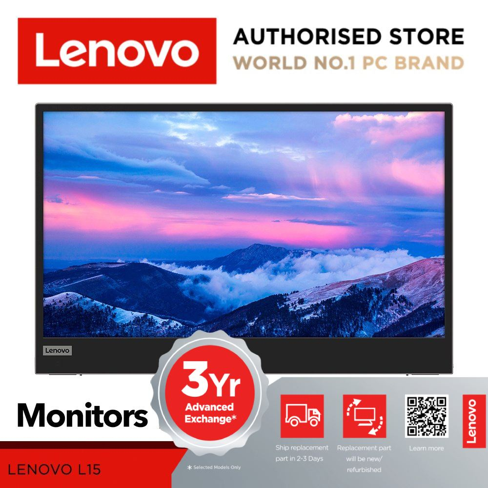 [FHD IPS Display] Lenovo L15 Mobile Monitor | 66E4UAC1WW | 15.6 ...