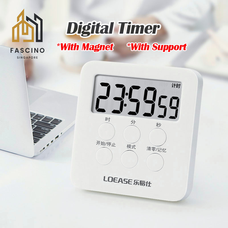 【SG】Kitchen Timer for Cooking Silent Timer for Kids Large Magnetic ...