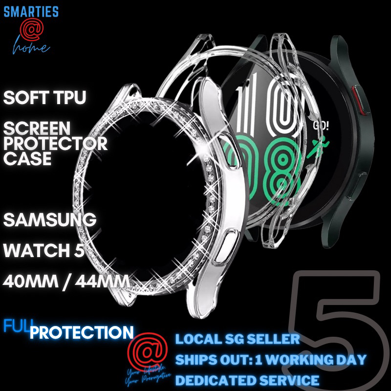 Samsung Galaxy Watch 4/Watch 5 Pro/Watch 5 Case Cover Protector.Full ...