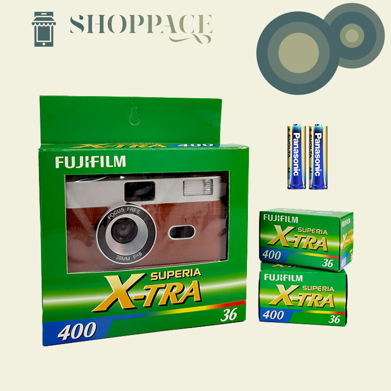 Fujifilm X-TRA 400 35mm 135 Film camera Bundle Set w 2 XTRA 400 Film | Shopee Singapore