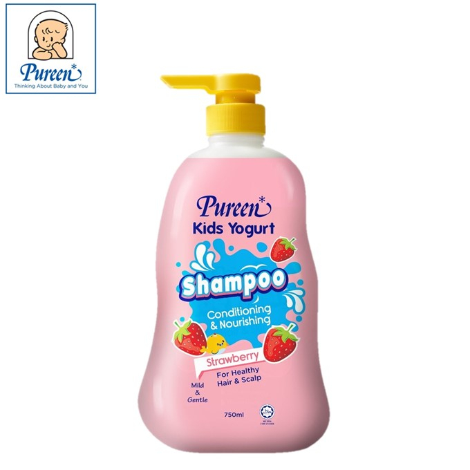 Pureen Kids Yogurt Strawberry Shampoo 750ml | Shopee Singapore