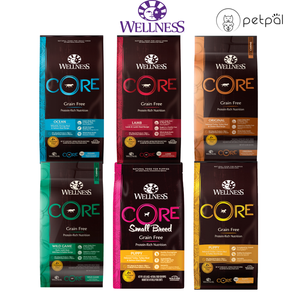 Wellness CORE Grain-Free Formula Dry Dog Food (Complete Series ...
