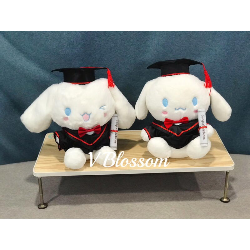 [SG Seller] 22cm Cinnamoroll Graduation Bear Graduation Plush Toy Gift ...