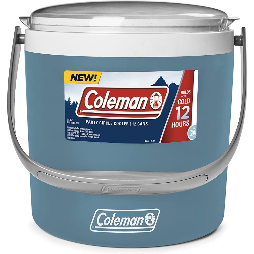 COLEMAN PERFORMANCE COOLER BOX - 9QT PARTY CIRCLE COOLER BOX BLUE DUSK ...