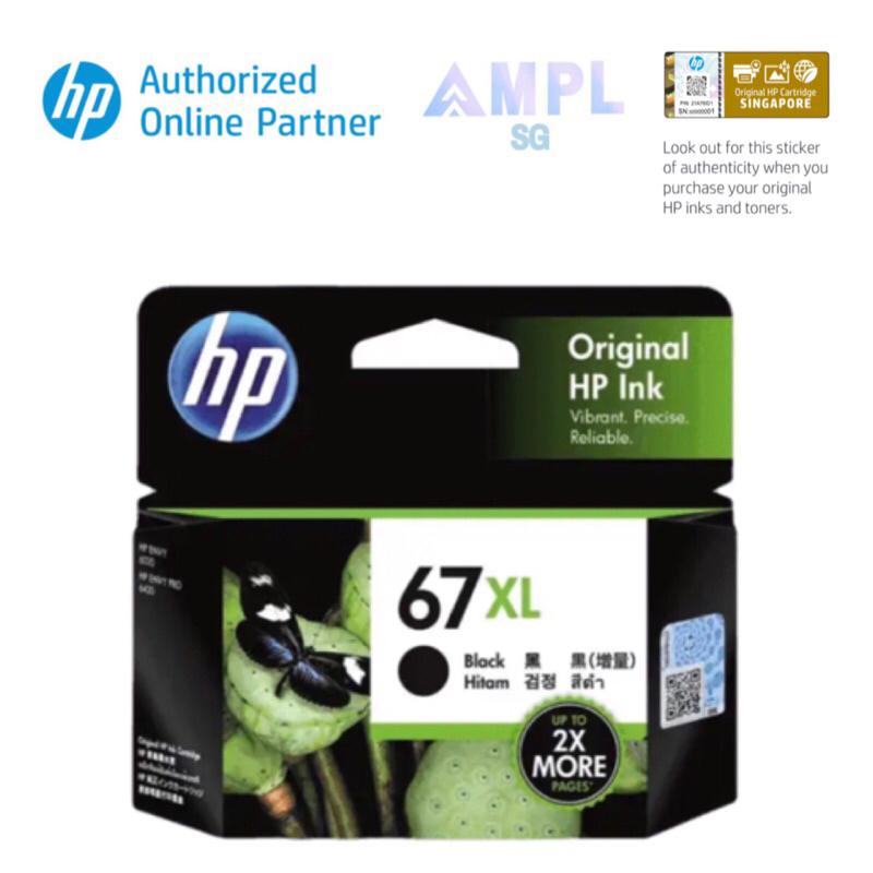Genuine HP 67 Black | HP 67 Color | HP 67xl Black | HP 67xl Color ...