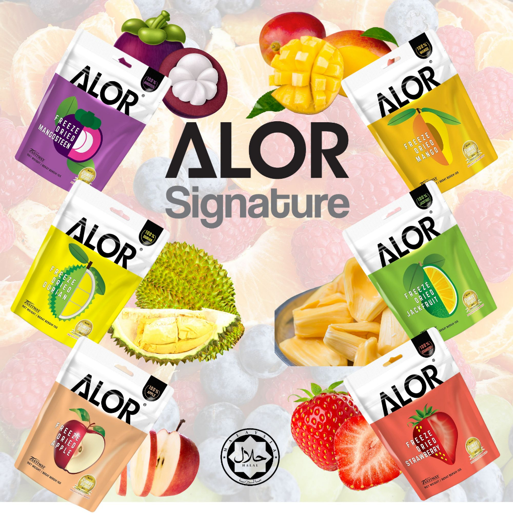 Alor Freeze Dried Fruits | Apple | Durian|Jackfruit|Mangosteen|Mango ...