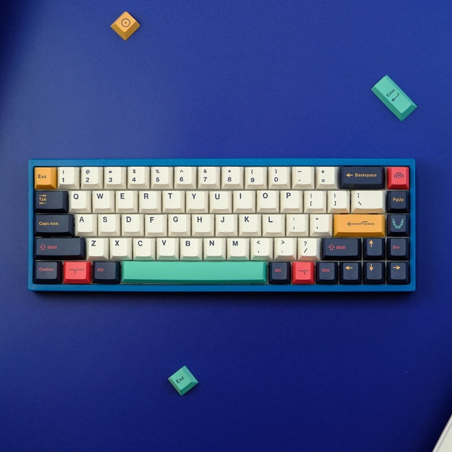 GMK Metropolis Keycap, 129 Keys PBT Keycaps Cherry Profile DYE-SUB ...