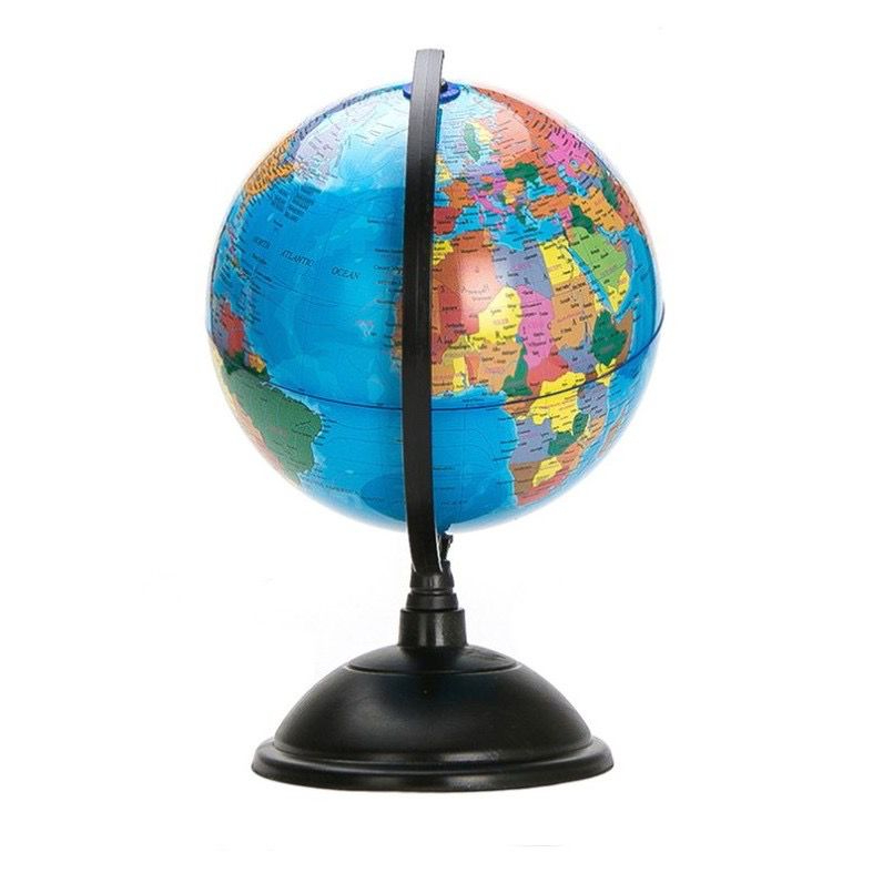 World Globe Rotating Swivel Map Regional Atlas Geography (3 Sizes ...