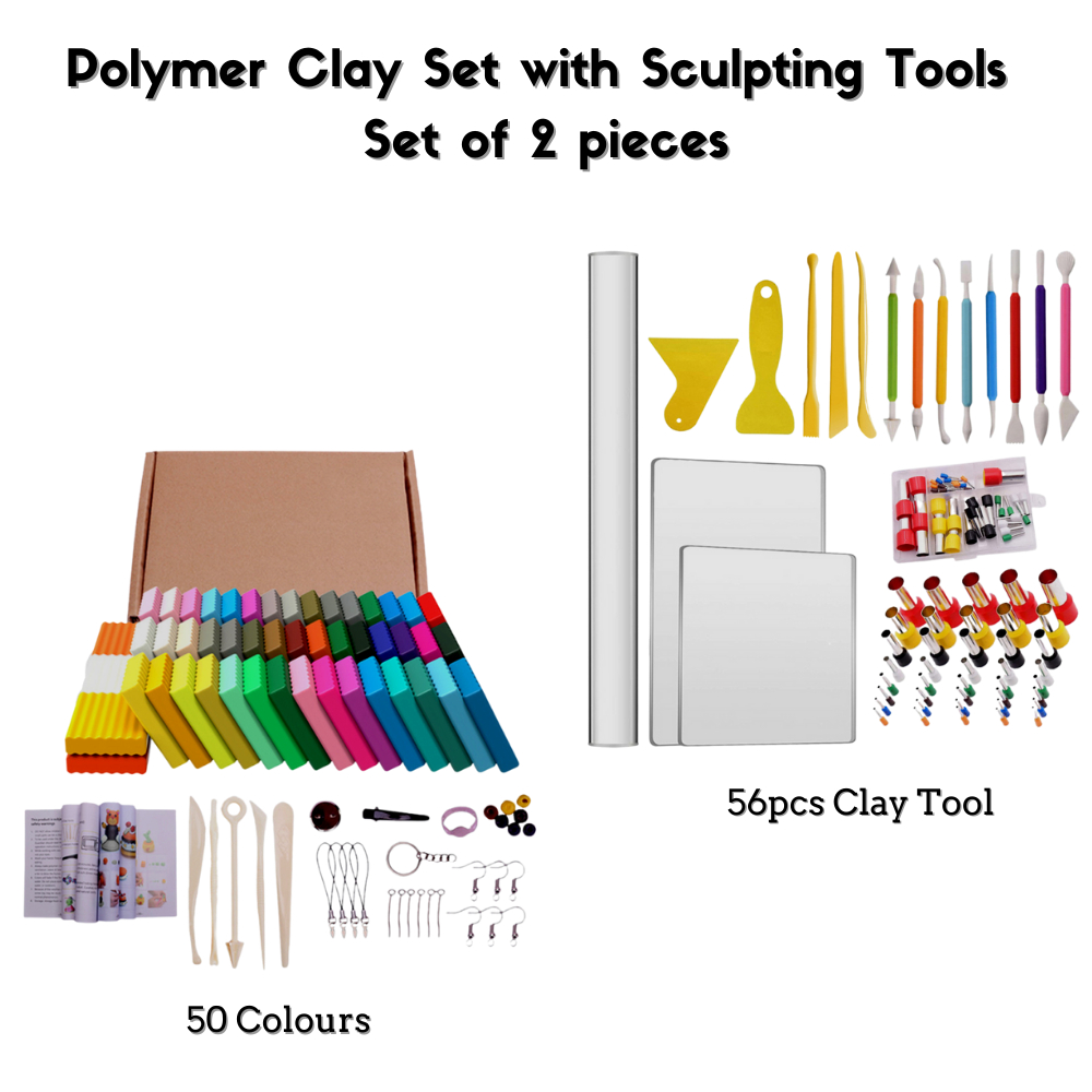 [SG] Ditadot Polymer Clay Set Kit with Sculpting Tools Oven Bake ...