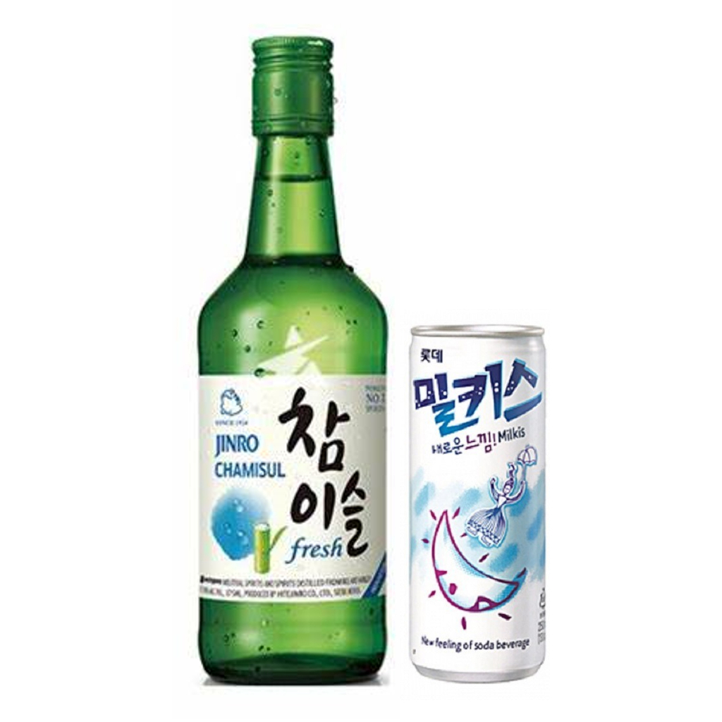 Jinro Chamisul - Fresh Korean Soju - Single Pack - 16.5% abv - 4 Times ...