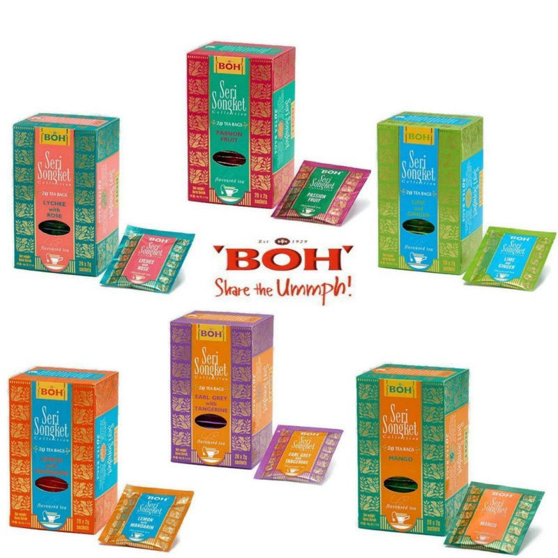 (Ready Stock) BOH Tea Seri Songket Lychee With Rose Earl Grey With ...