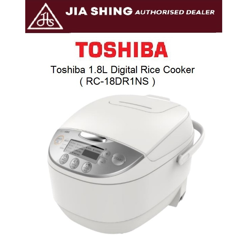 Toshiba 1.8L Digital Rice Cooker (RC-18DR1NS) | Shopee Singapore