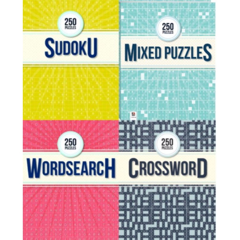 250 Puzzles: Word Search / Crosswords / Mixed Puzzle / Sudoko (Hinkler ...