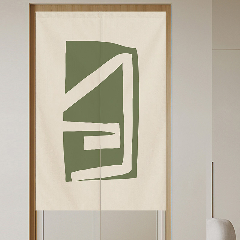 Door Curtain Noren with Rods Long Japanese Style For Door Entrance ...