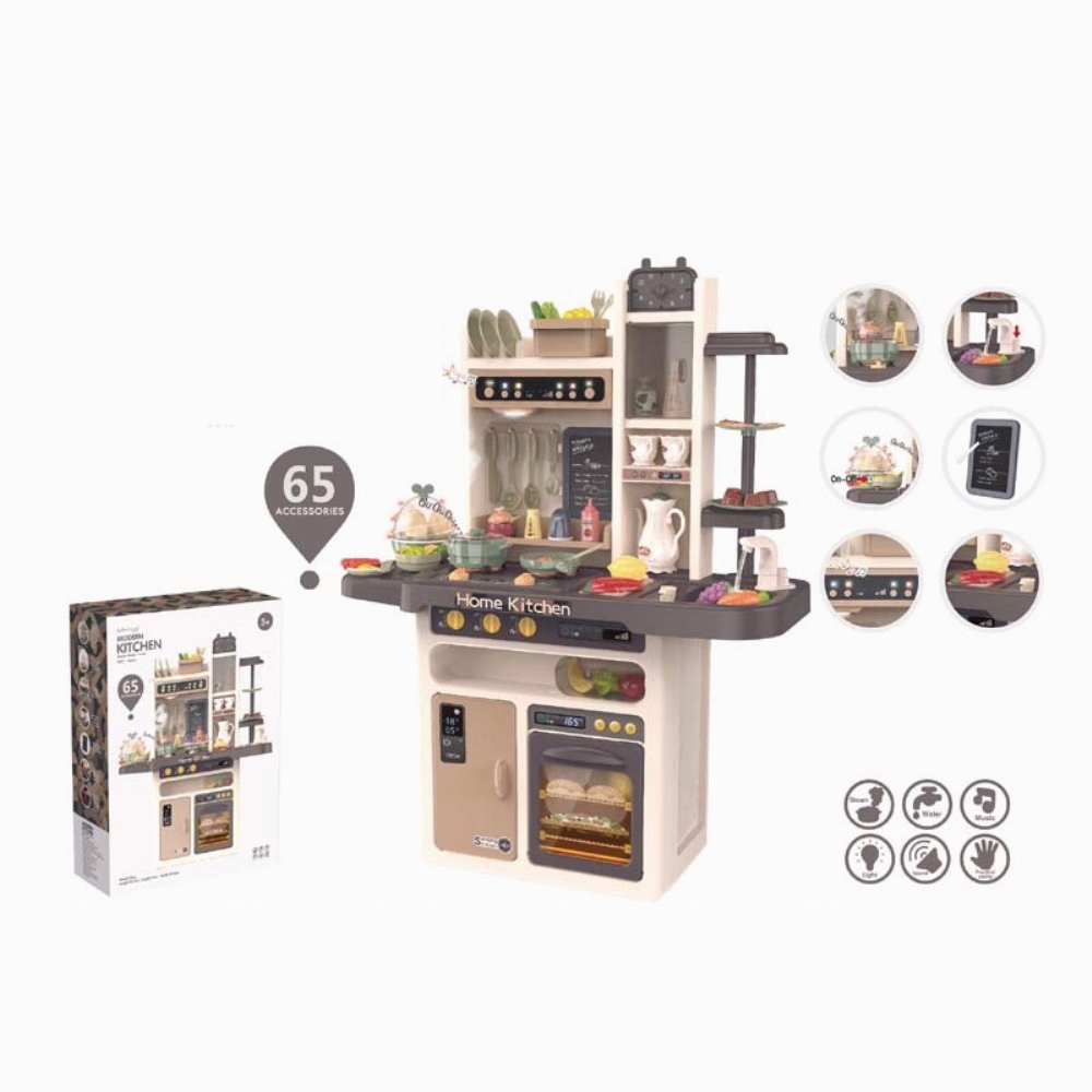 [SG]Kitchen Toy Playset For Toddlers 65/43/42-Pcs-Pretend Food, Real ...