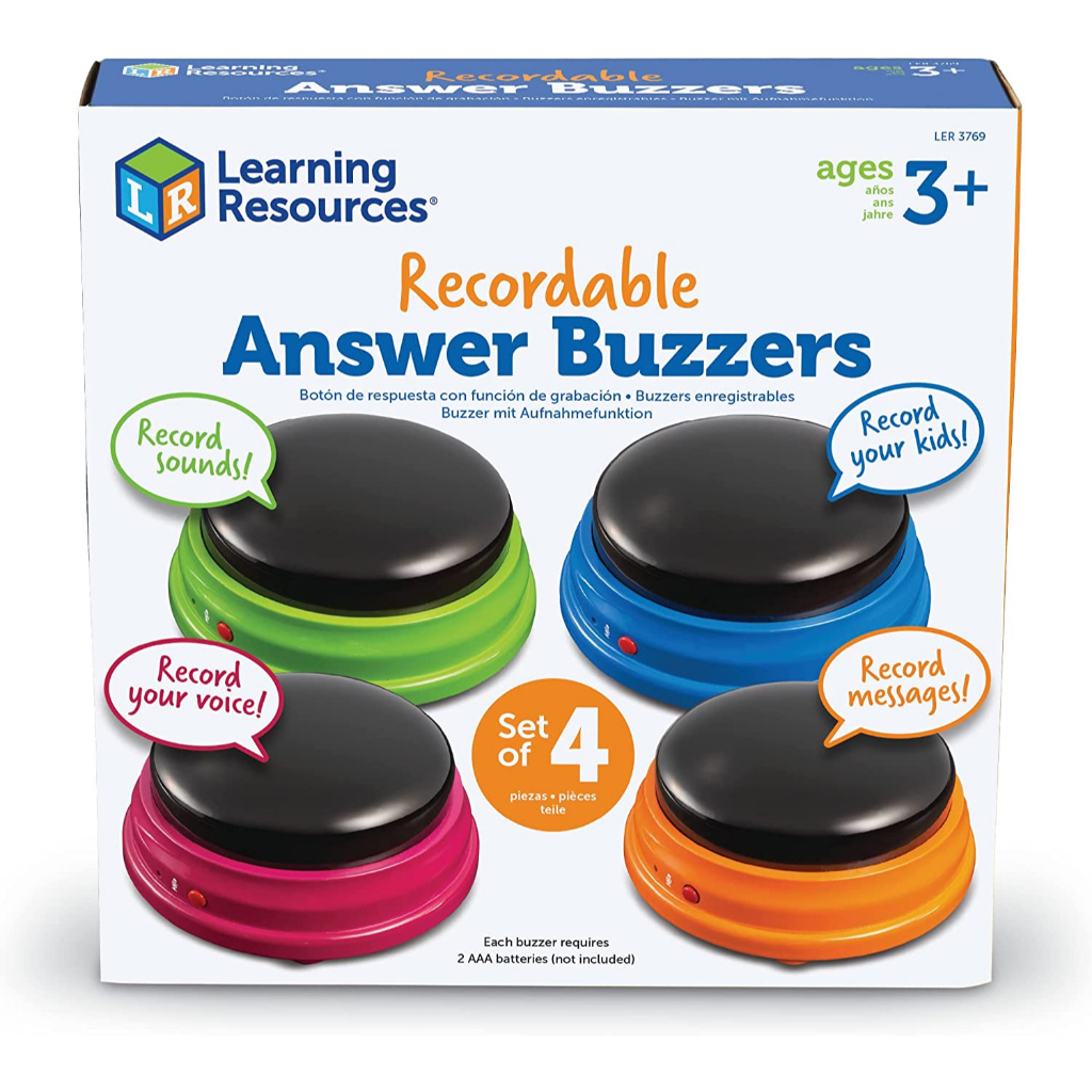 Learning Resources Recordable Answer Buzzer Speech Pathologist Approved ...