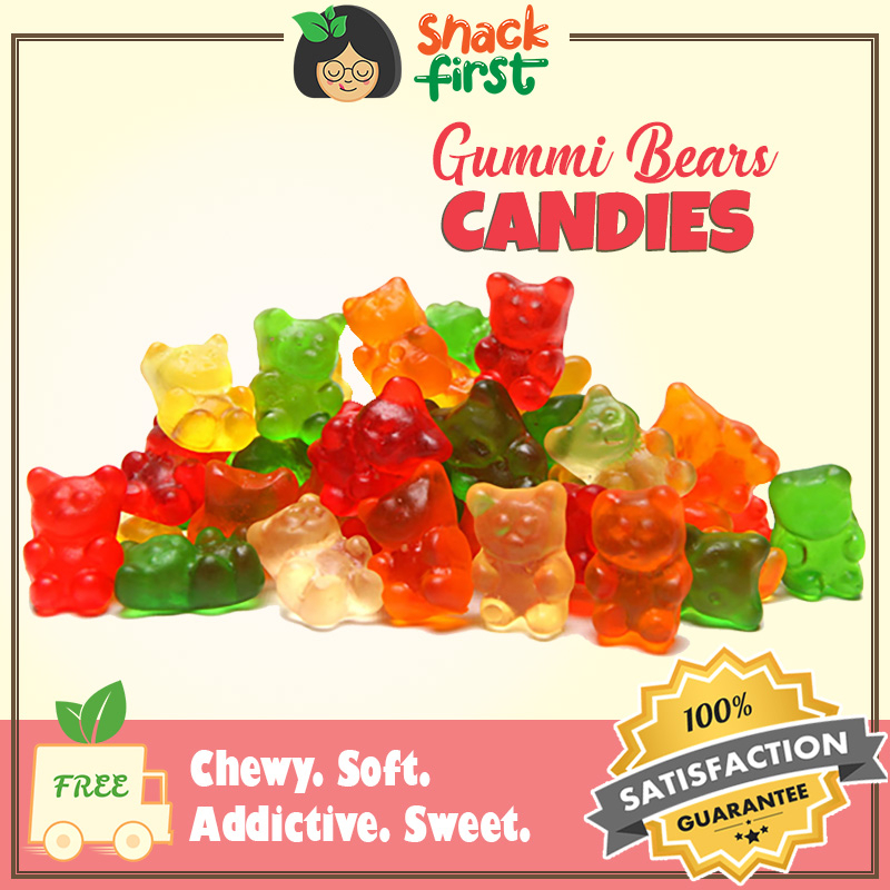 SnackFirst Gummi Bear Candies 200g/1kg Party Snacks Sweets Jellies ...