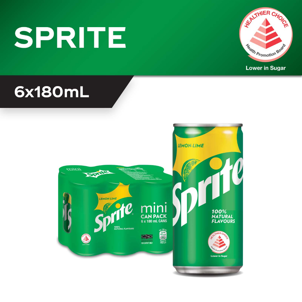 Sprite Mini Cans (6 X 180ml / Pack ) | Shopee Singapore