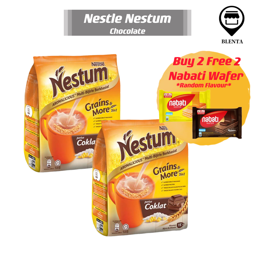 [Bundle of 2]Nestle Nestum 3in1 Original/BrownRice/Oat/Honey/Chocolate ...