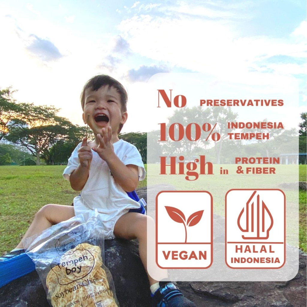 Tempeh Chips (250g) - Halal/ Vegan/ Healthy Soybean Chips by [Tempeh ...