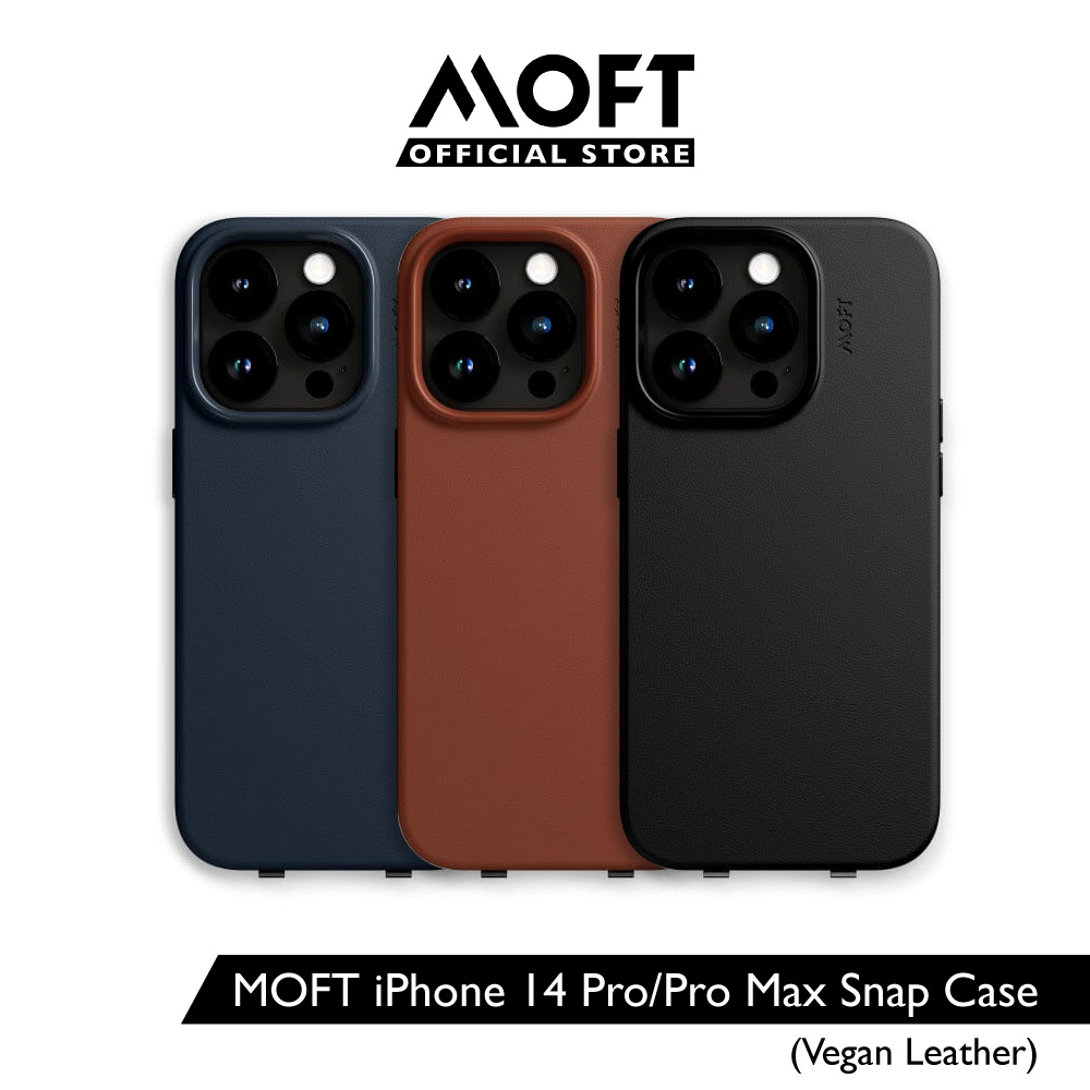 Moft Vegan Leather Snap Phone Case for iPhone 14 Pro / iPhone 14 Pro Max | Shopee Singapore