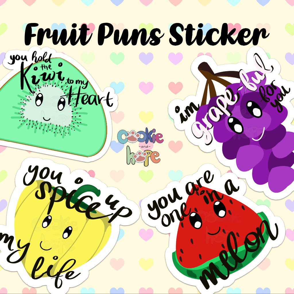 FRUIT PUN STICKERS | Shopee Singapore