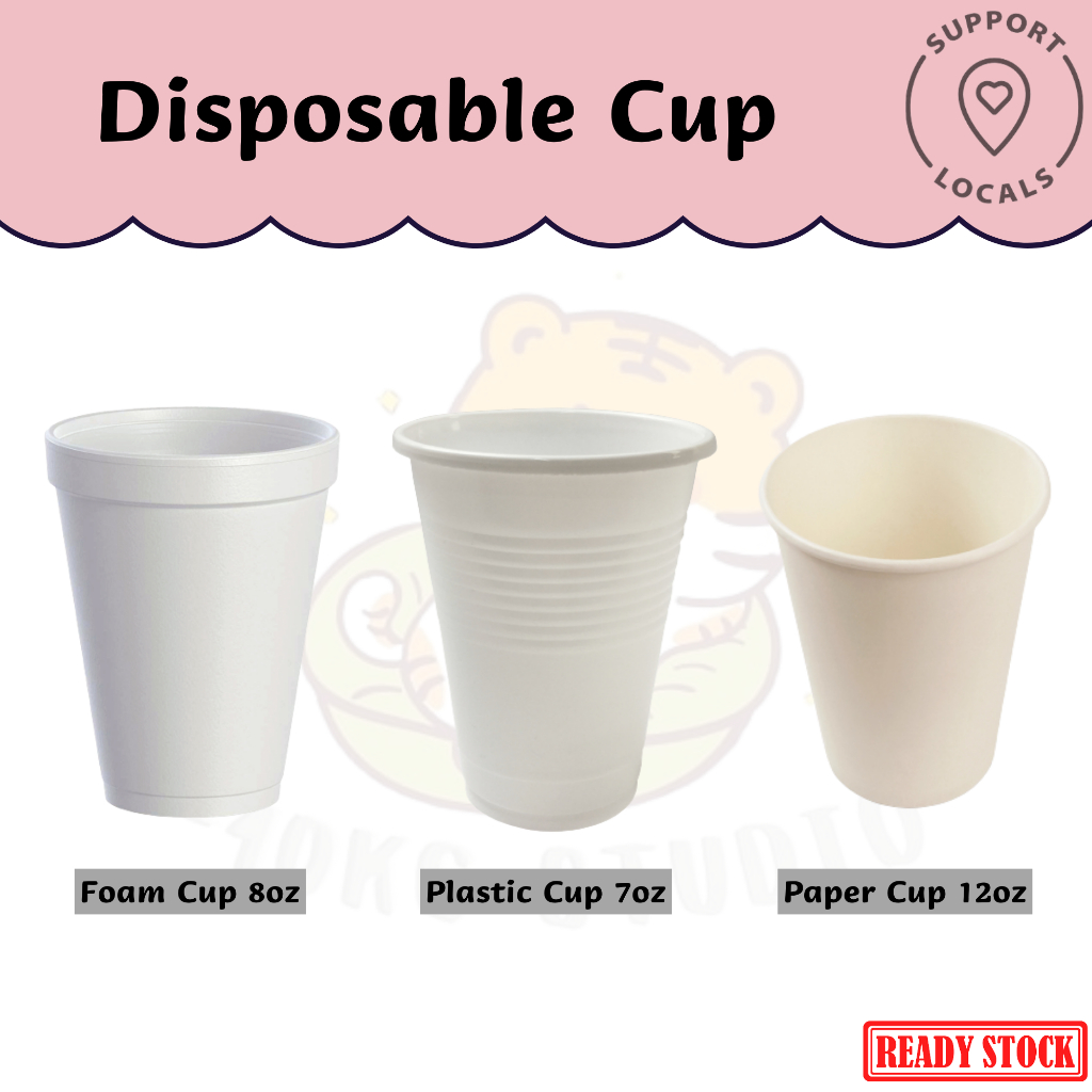 🔥SG Ready Stock🔥Disposable Cup ⭐️ Disposable Plastic Cup ⭐️Disposable ...