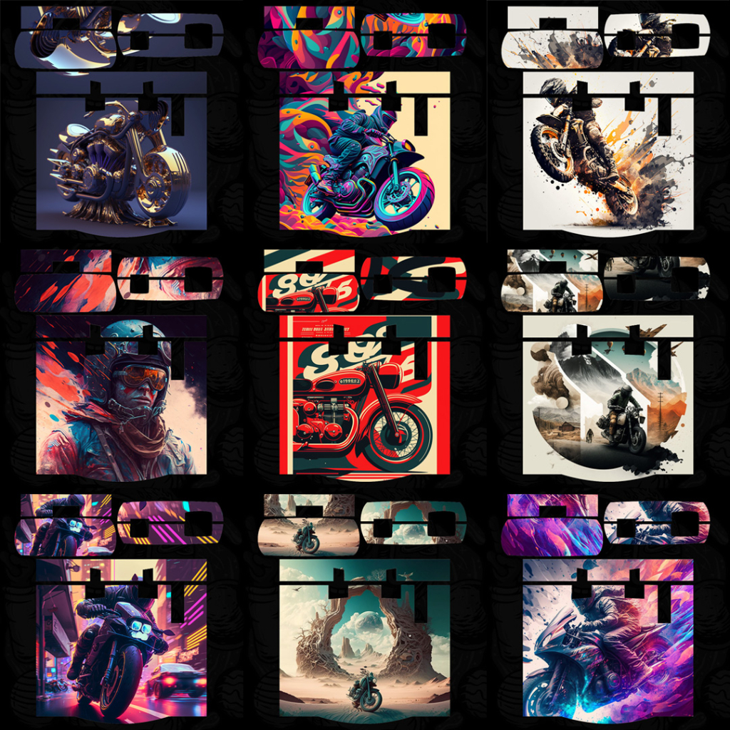 Motorbike Slim IU Sticker Waterproof "AI ART 1." | Shopee Singapore