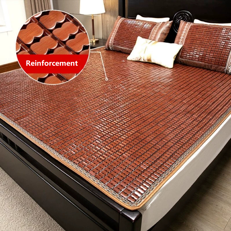 Queen Size Cooling Folding Bamboo Mat Breathable Carbonized Mahjong ...