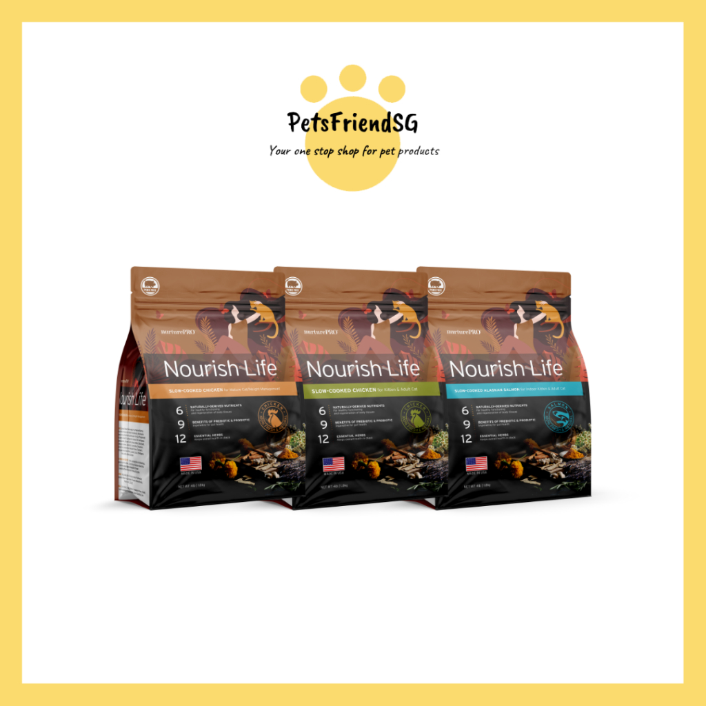 Nurture Pro Nourish Life Slow-Cooked Cat Dry Food (4lbs) | Shopee Singapore