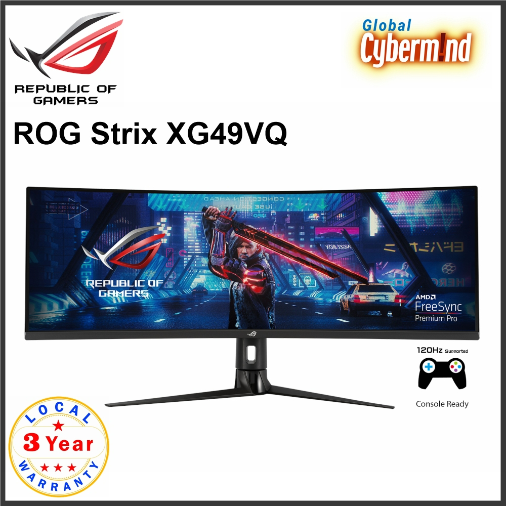 ASUS ROG Strix XG49VQ 49" Super Ultra-Wide HDR 144Hz Gaming Monitor ...