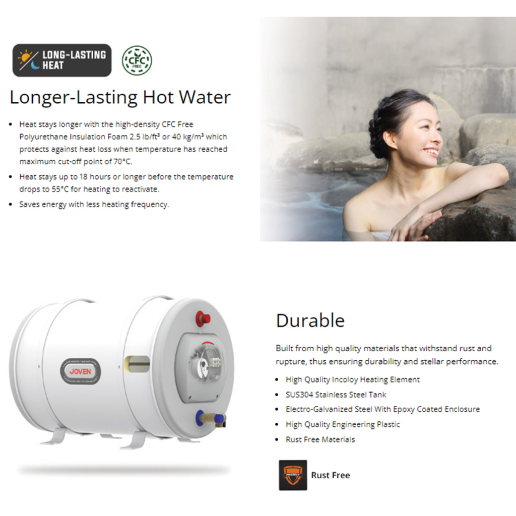 Joven x sgPlumbMart JSH35 Storage Water Heater JH35HE JH35 (Heat ...