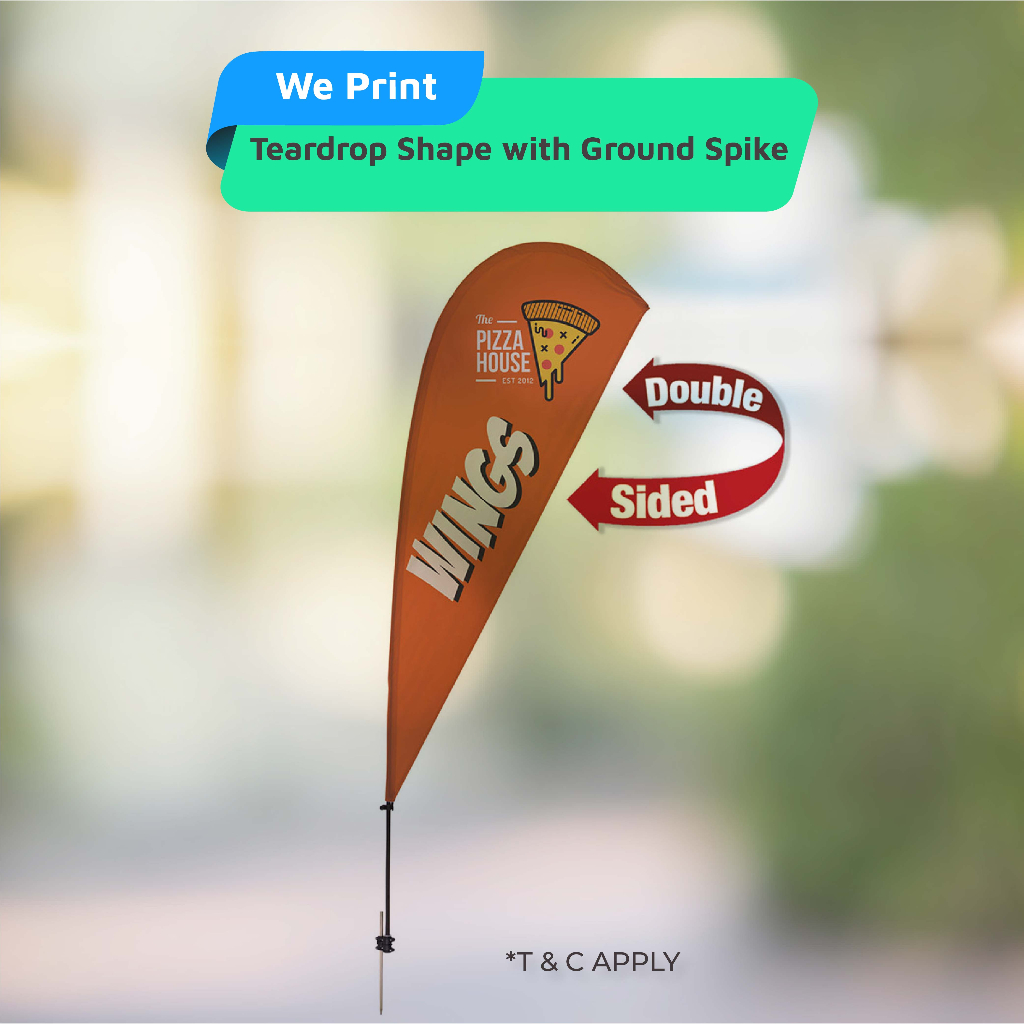 Teardrop Shape with Ground Spike | Shopee Singapore