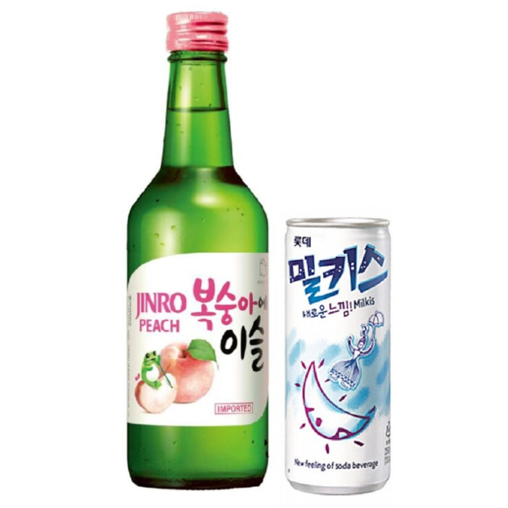 Jinro Soju - PEACH - Single Pack Bundle - 13% abv (01 x 360ml Bottle ...