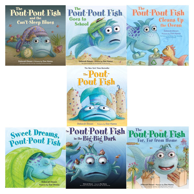 [READYSTOCK][BOARDBOOK] The Pout-Pout Fish Series: Cleans Up the Ocean ...