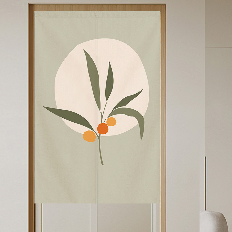Door Curtain Noren with Rods Long Japanese Style For Door Entrance ...
