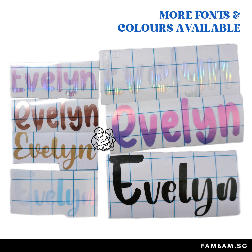 Name Sticker Waterproof & Iron-On | Shopee Singapore