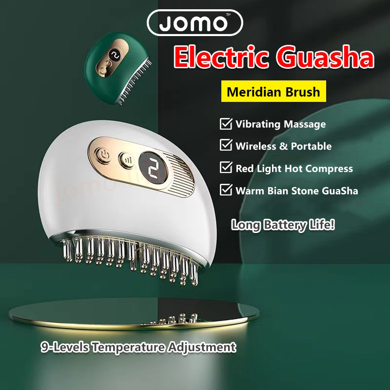Electric GuaSha Meridian Brush Scraping Face Slimming Vibration & Hot ...