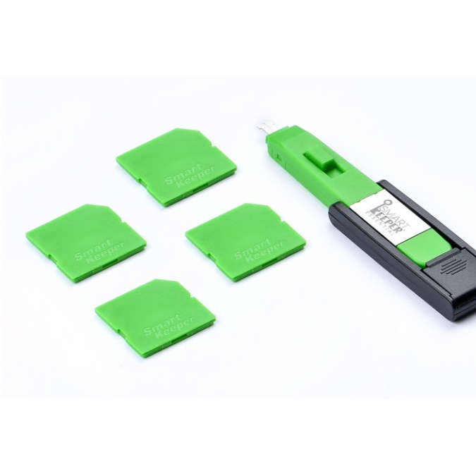 SMARTKEEPERS SD card Port lock 4 (SD port blocker 4 + 1 Lock key mini ...