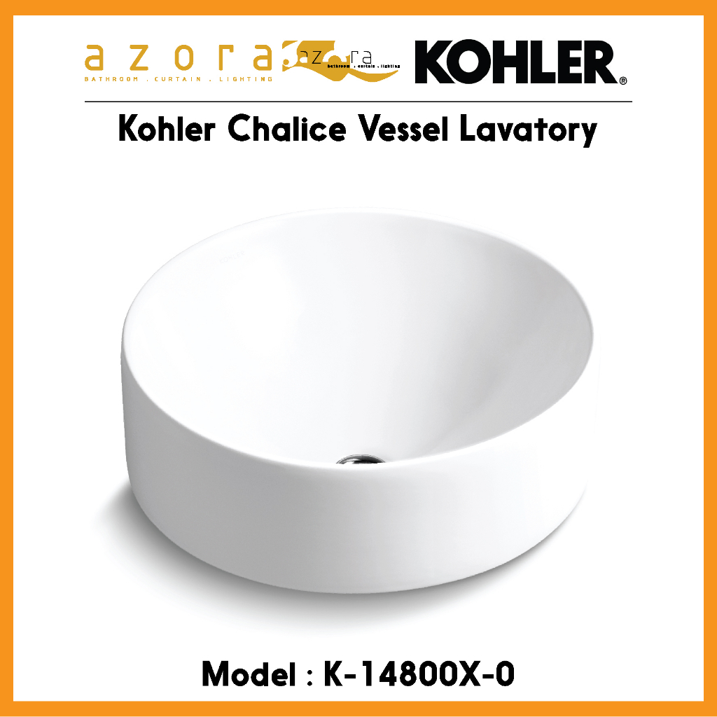 Kohler K-14800X-0 Chalice Vessel Lavatory | Shopee Singapore