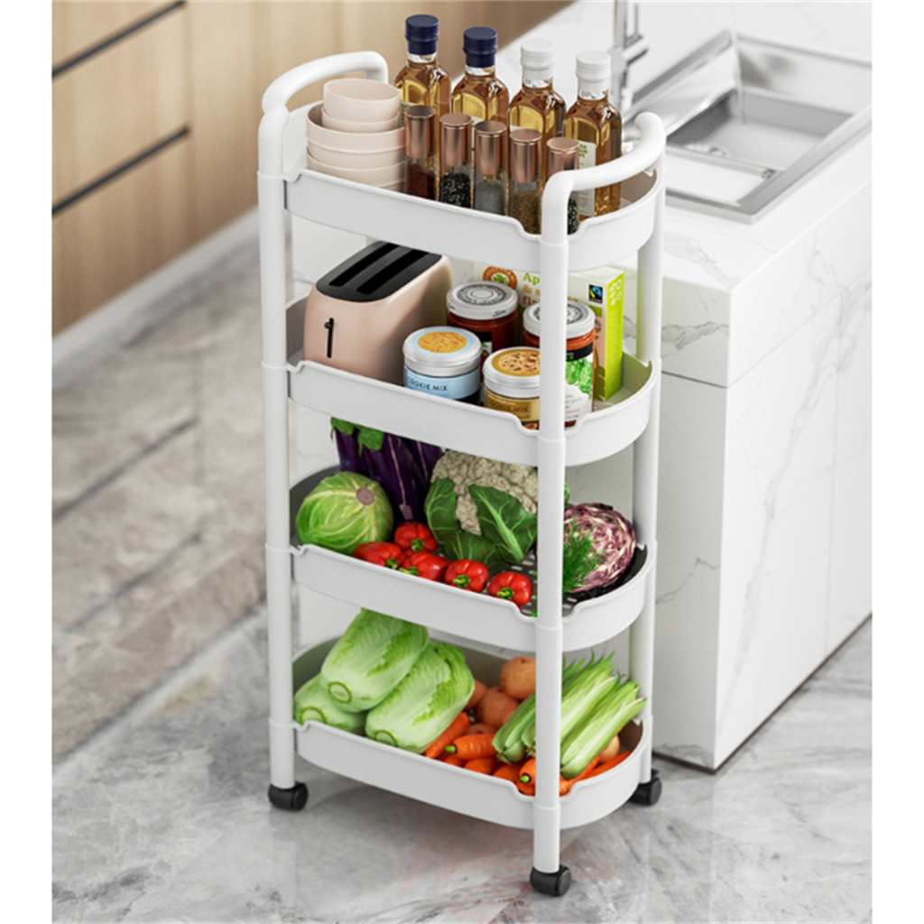 2-tier / 3-tier/ 4-tier Kitchen Bathroom Bedroom Office Storage ...