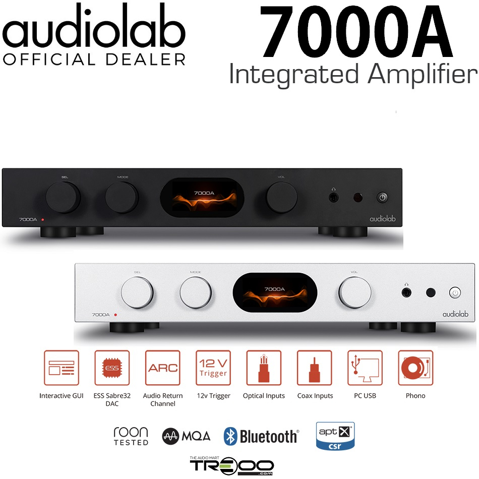Audiolab 7000A Wireless Bluetooth Transceiver/Streamer Hi-Fi Integrated ...